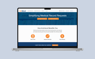 Arctrieval Legal – Web App for Secure Medical Records Management